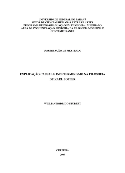 Explicação Nomológico-Dedutiva - EXPLICAÇÃO CAUSAL E INDETERMINISMO NA ...