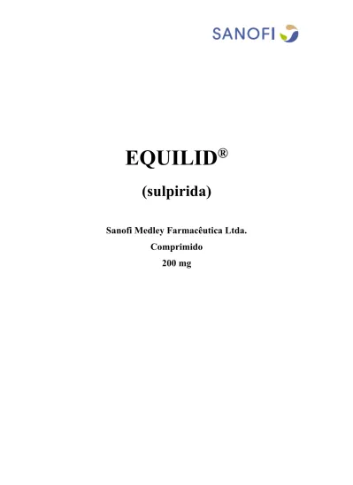 INTERAÇÕES MEDICAMENTOSAS - EQUILID. (sulpirida) Sanofi Medley ...
