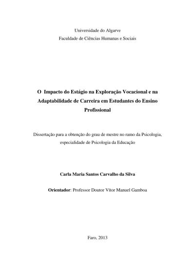 A Teoria da Construção da Carreira de Mark Savickas
