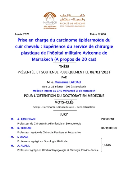 Anatomie descriptive : - Anatomie du scalp
