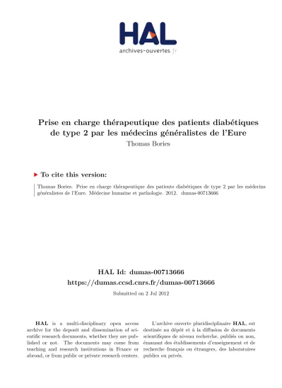 Les glinides - Prise en charge thérapeutique des patients diabétiques ...