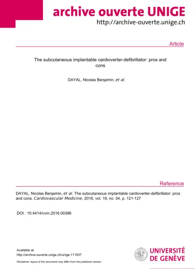 The subcutaneous implantable cardioverter-defibrillator: pros and cons