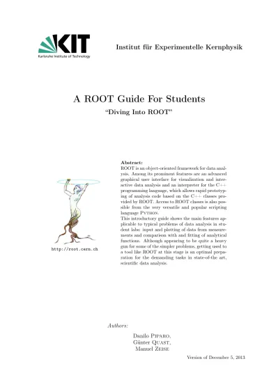 Latex Symbols - A ROOT Guide For Students “Diving Into ROOT”