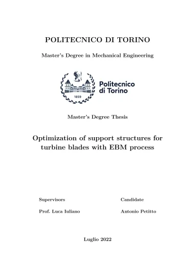 Physical mechanisms - Optimization of support structures for turbine ...