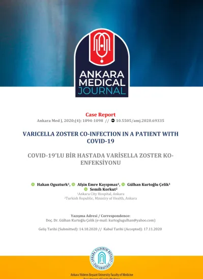 VARICELLA ZOSTER CO-INFECTION IN A PATIENT WITH COVID-19 COVID-19'LU ...