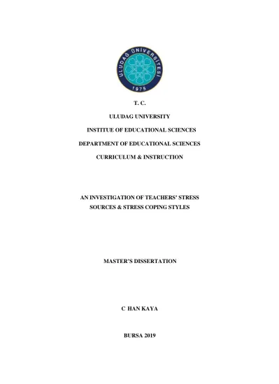 Generality versus Specificity Model - Theories and Models of Stress