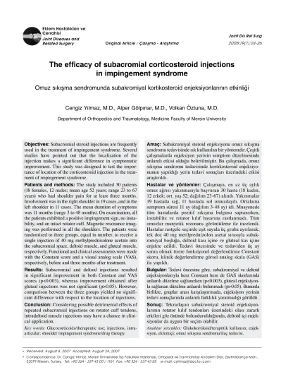 Subacromial Corticosteroid Injection Guidelines – SCLH