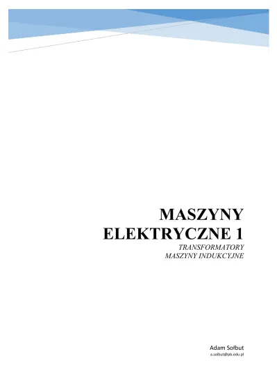 Schemat zastępczy maszyny indukcyjnej - Maszyny indukcyjne