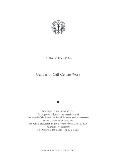 Emotional Labour, Aesthetic Labour and Heterosexualized