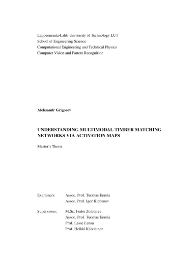 Understanding multimodal timber matching networks via activation maps