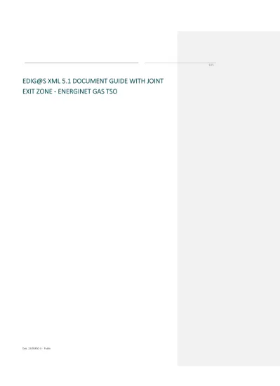 EDIG@S XML 5.1 DOCUMENT GUIDE WITH JOINT EXIT ZONE - ENERGINET GAS TSO